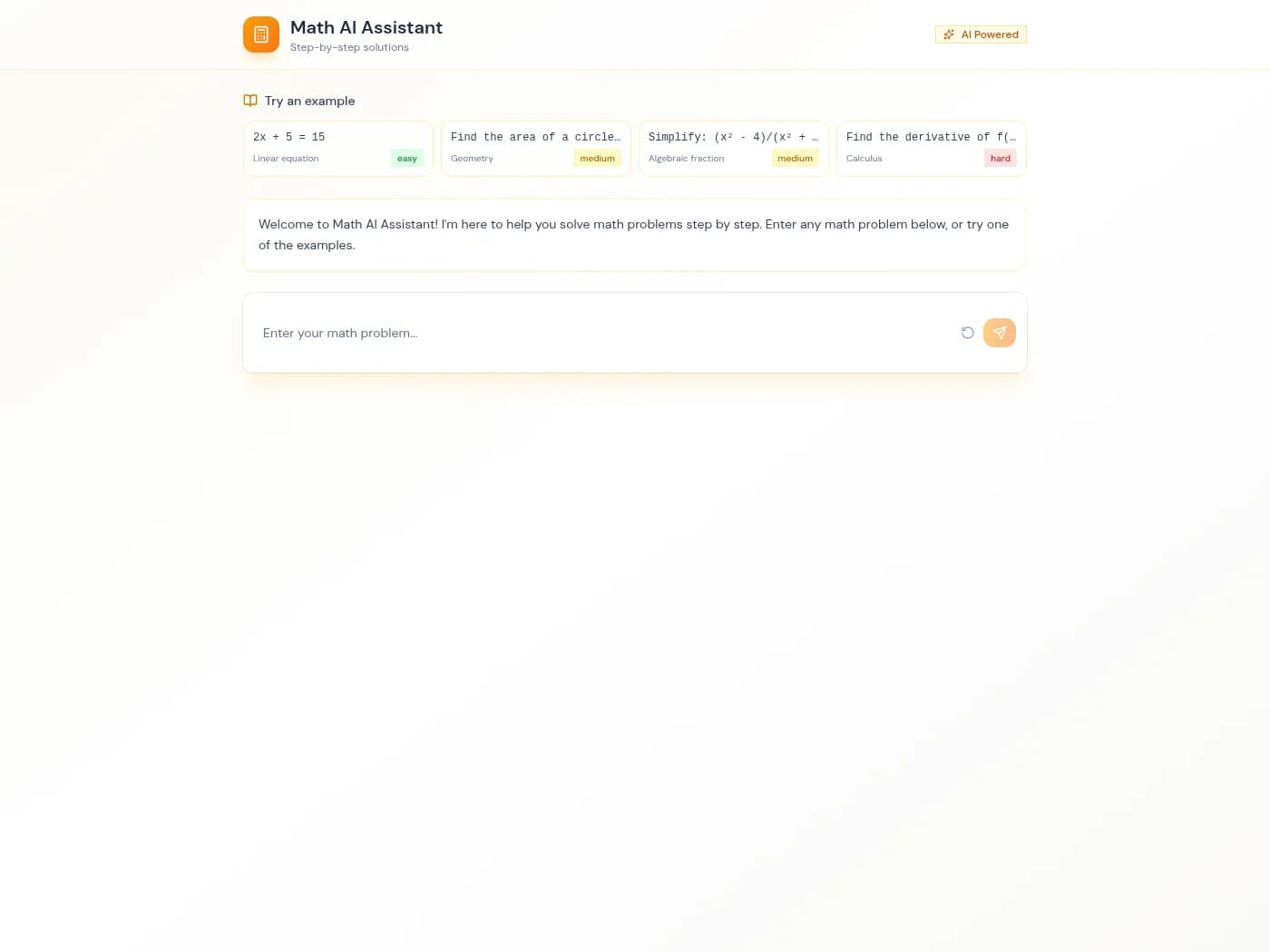 Math AI Assistant
