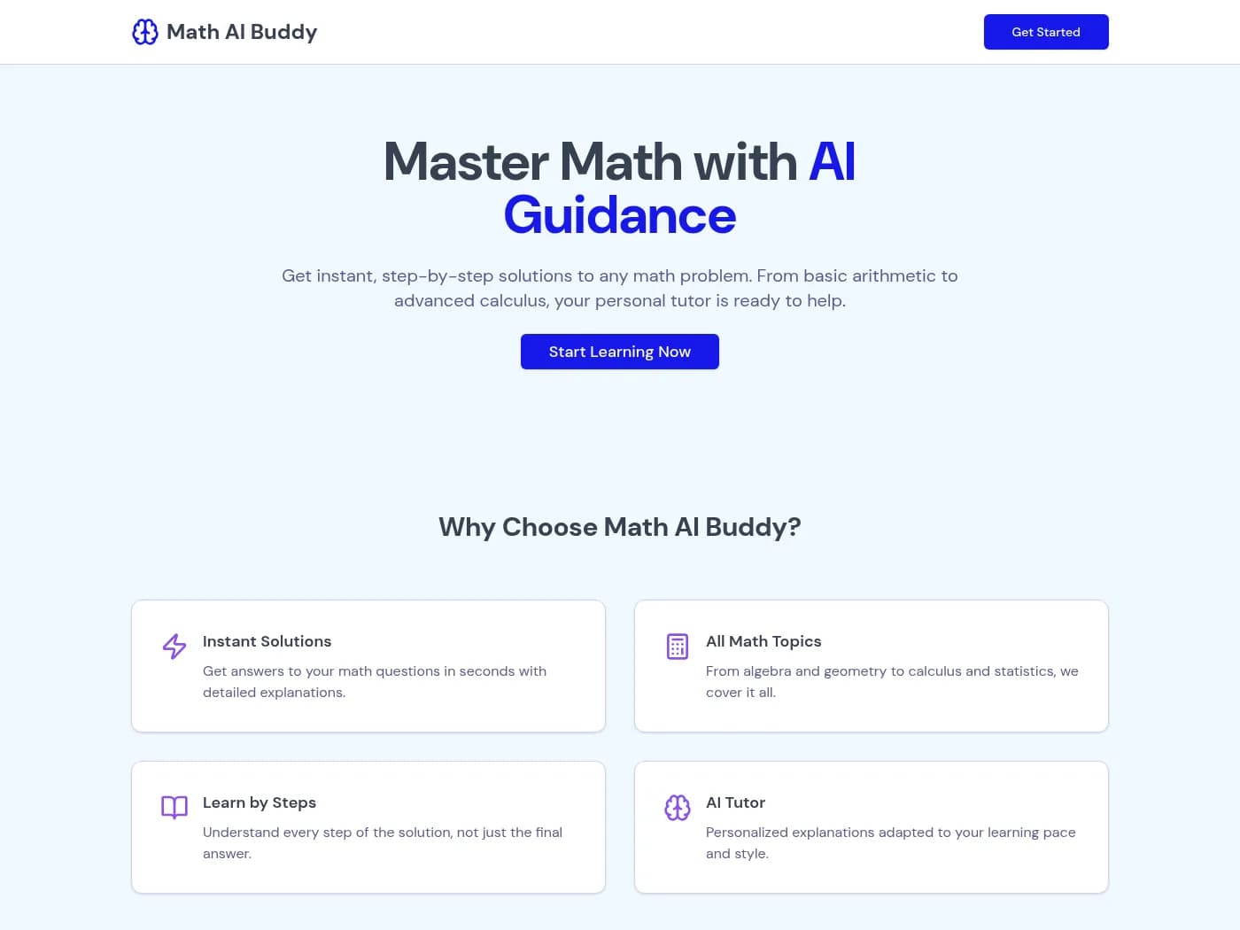 Math AI Buddy