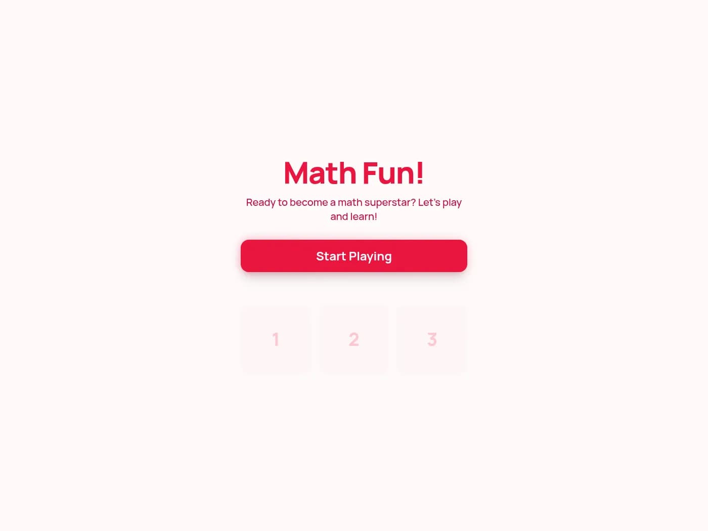 Math Fun Playground