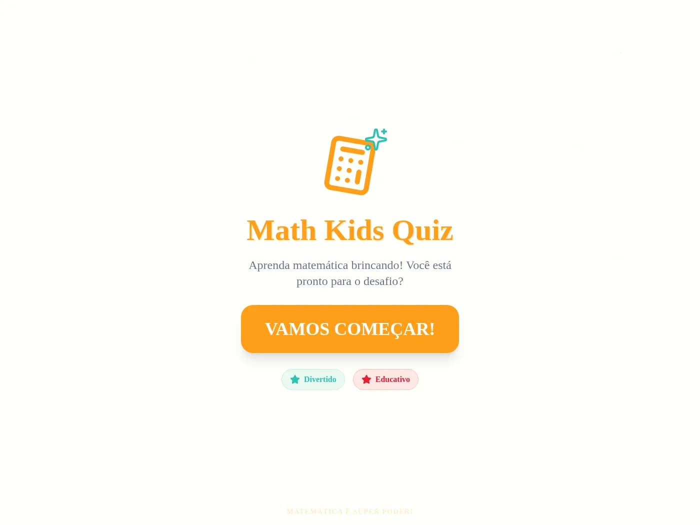 Math Kids Quiz