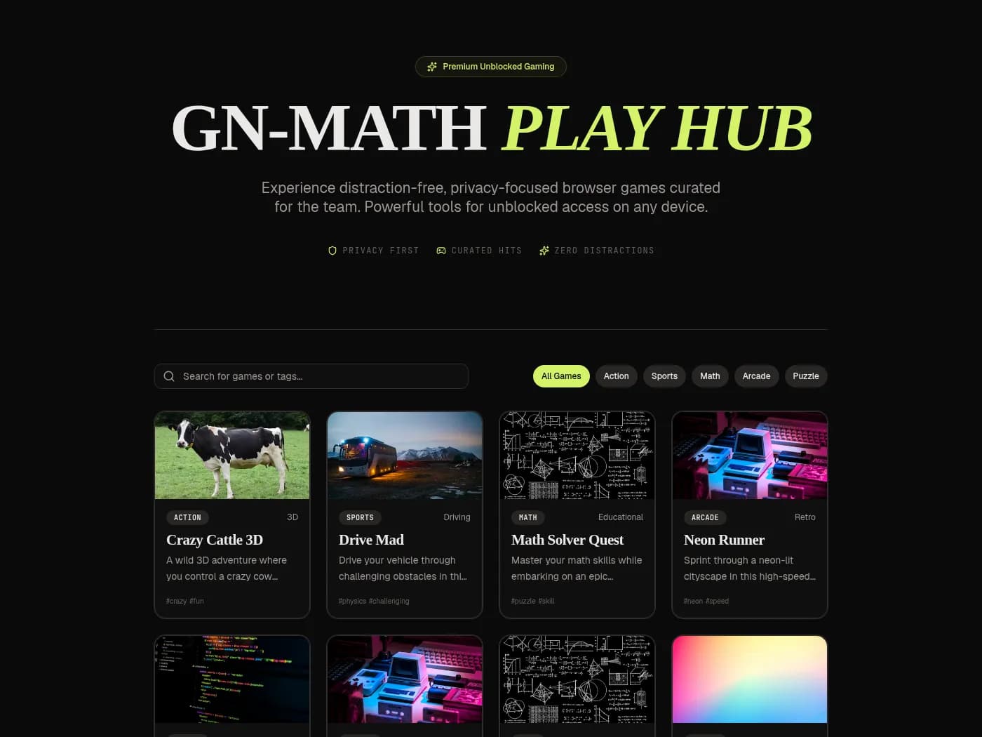 GN-Math Play Hub