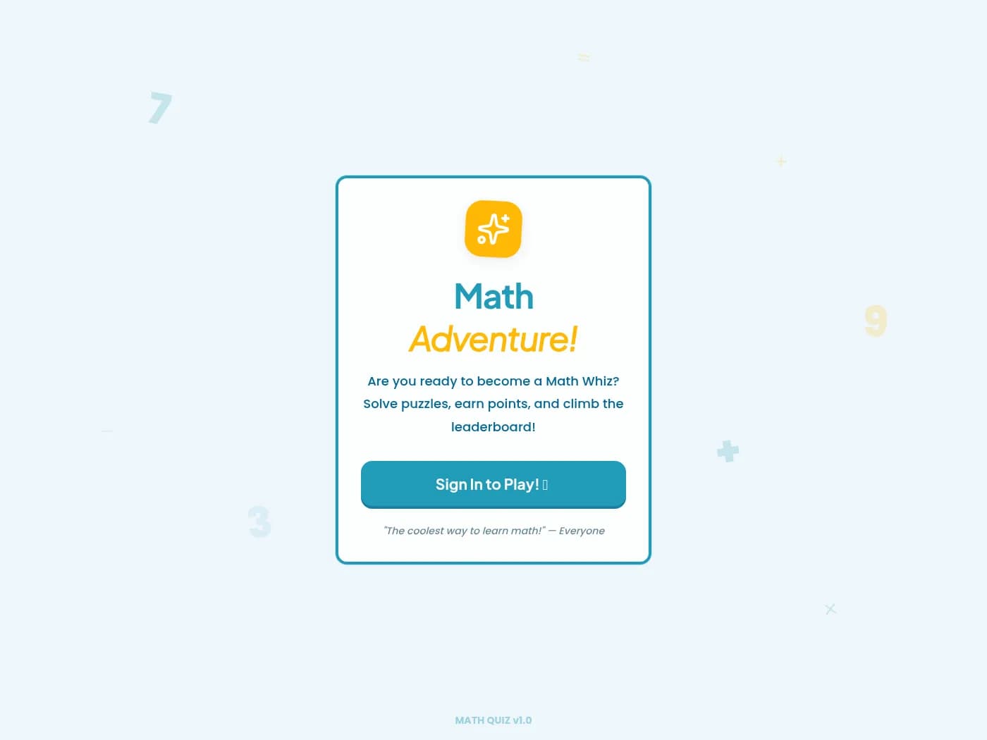 Math Quest for Kids