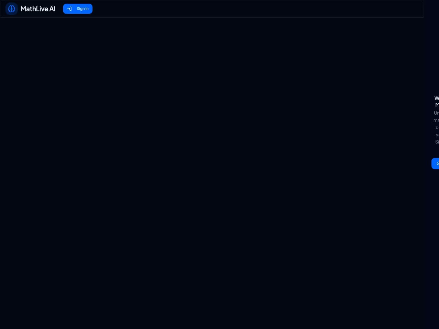 Math Live Help Website