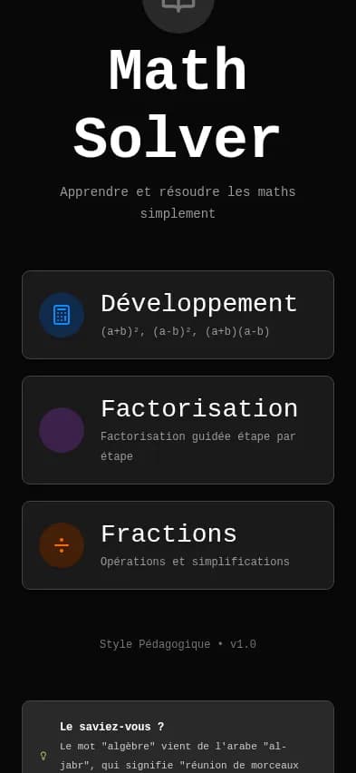 Math Solver App
