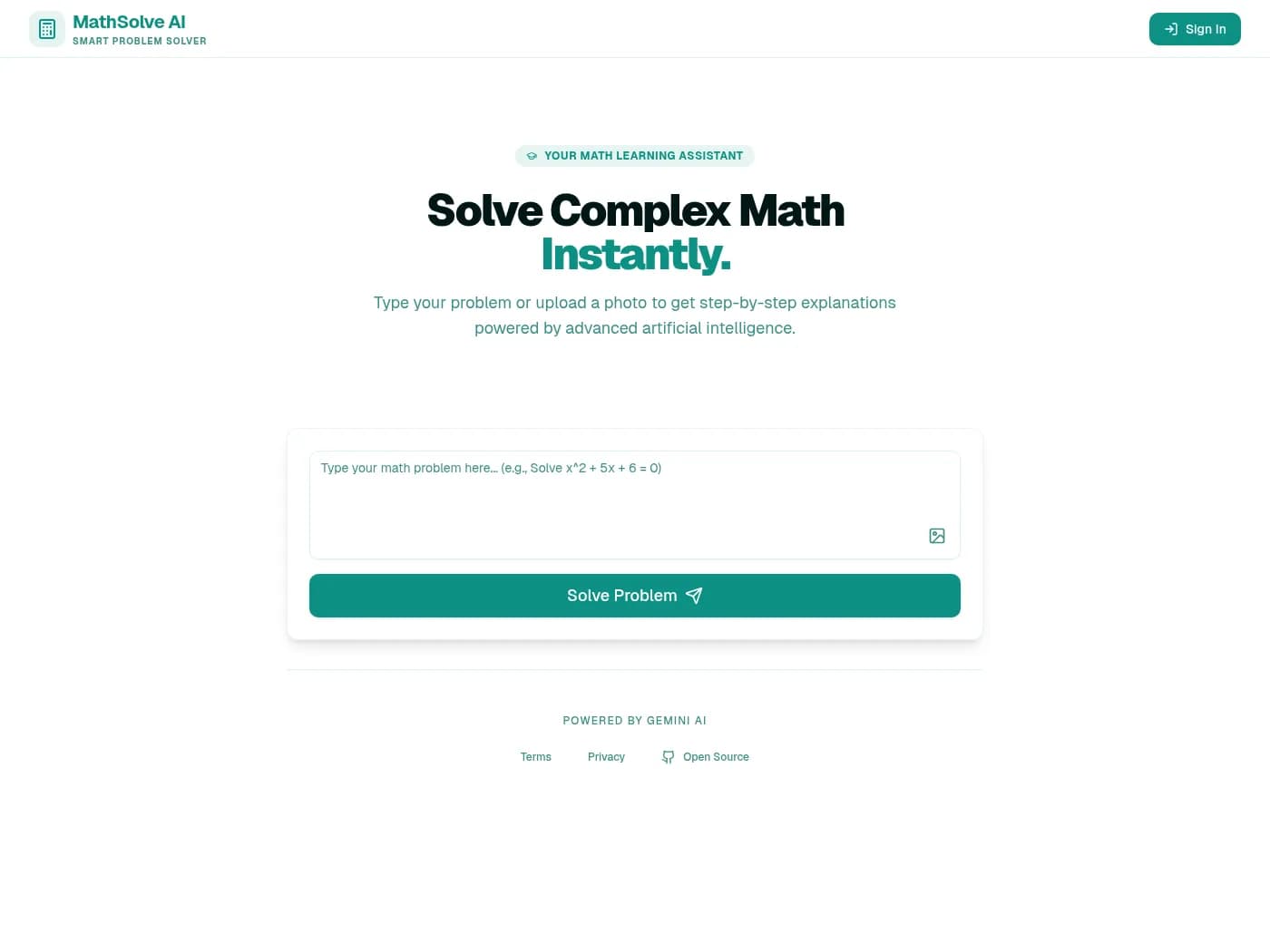 Math Solver App