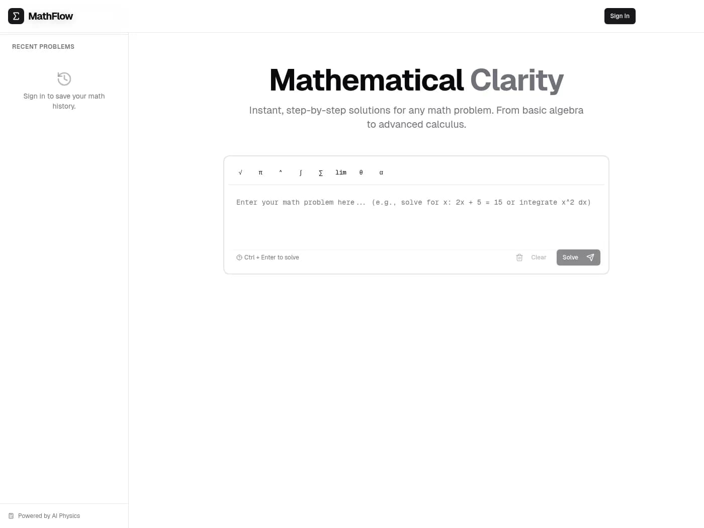 Math Solver App