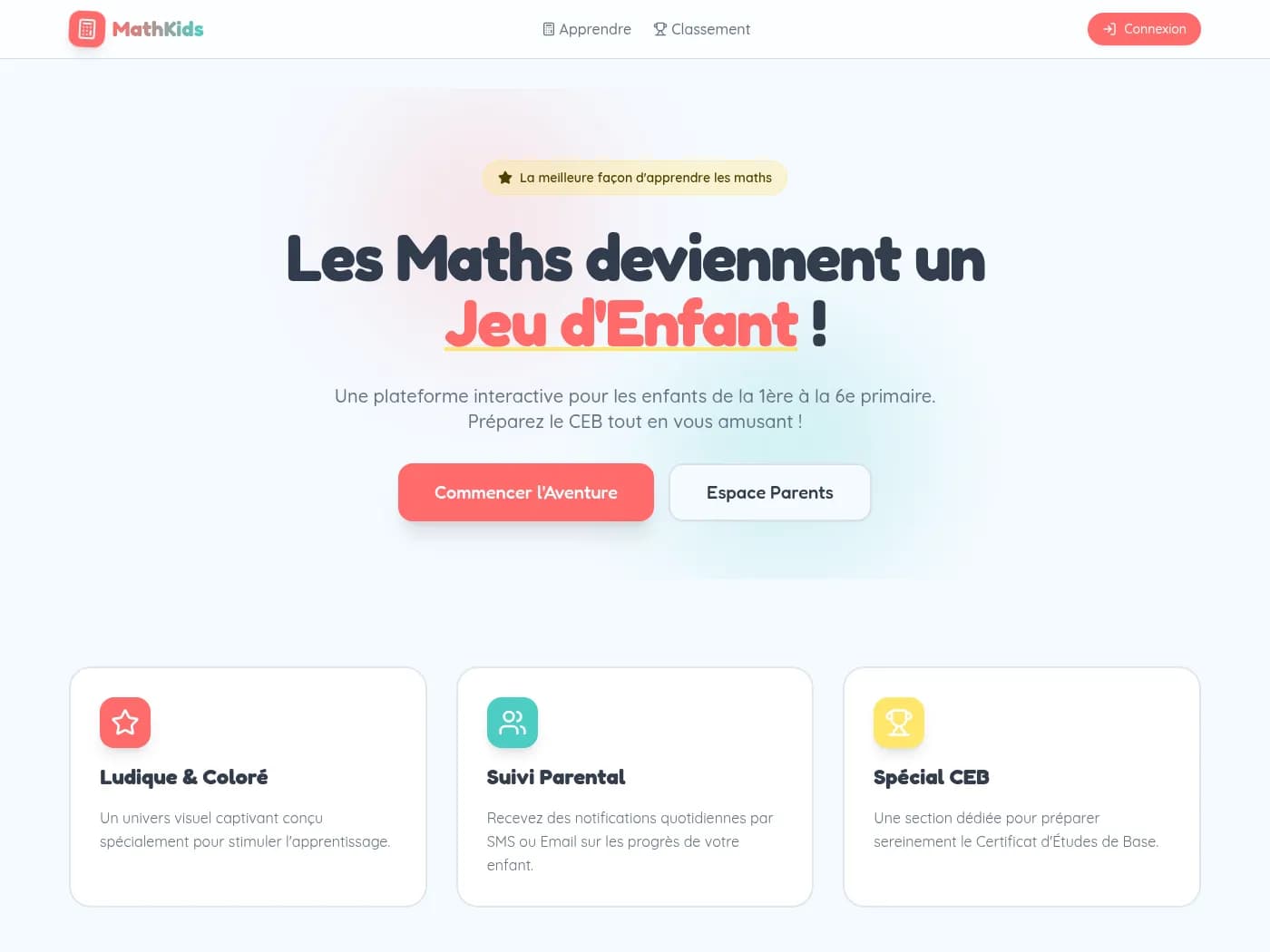 MathKids Learning App