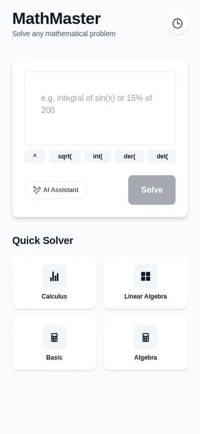 MathMaster Calculator