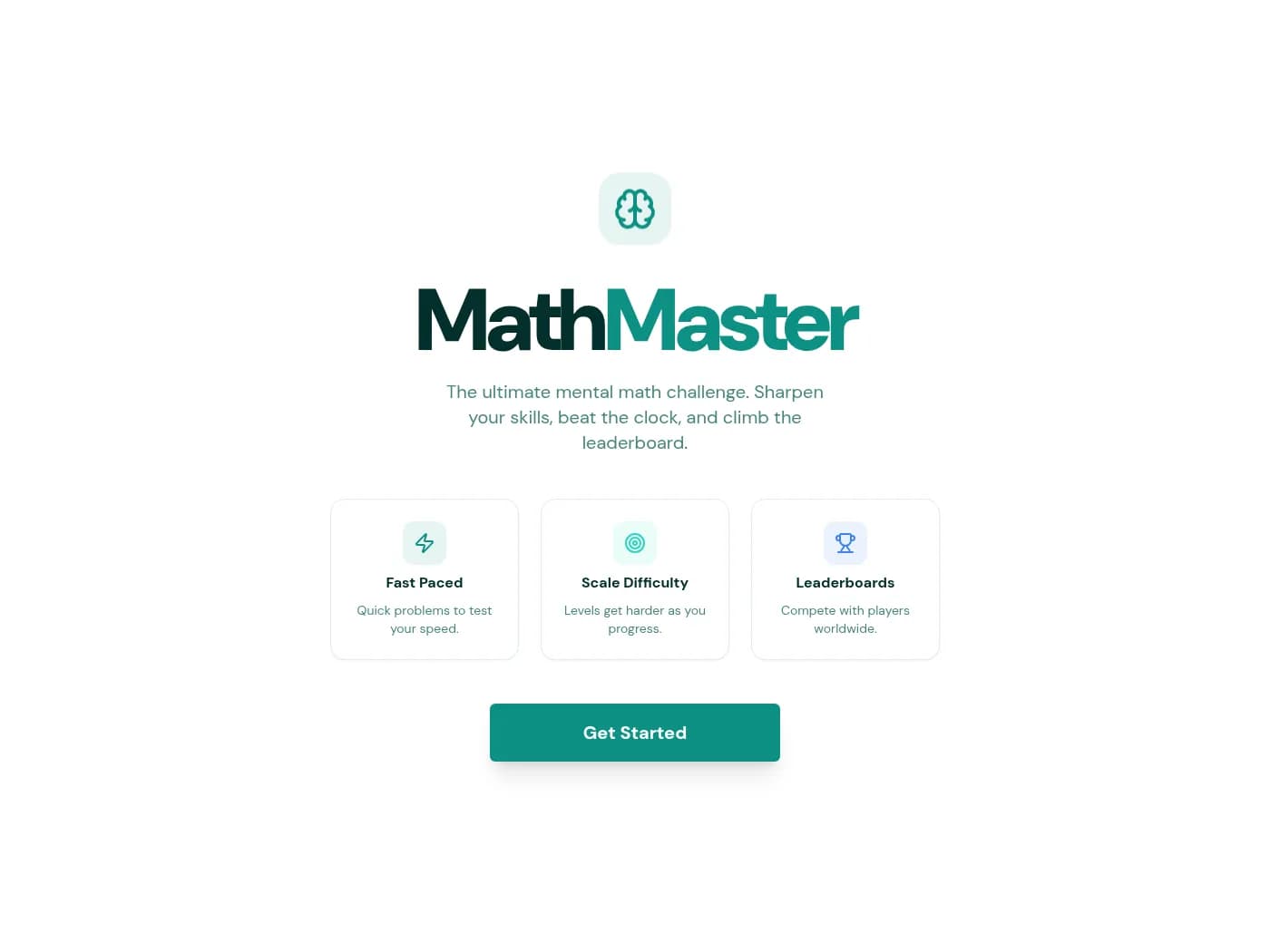 MathMaster Game