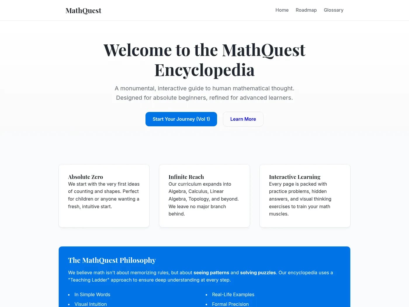 MathQuest Encyclopedia