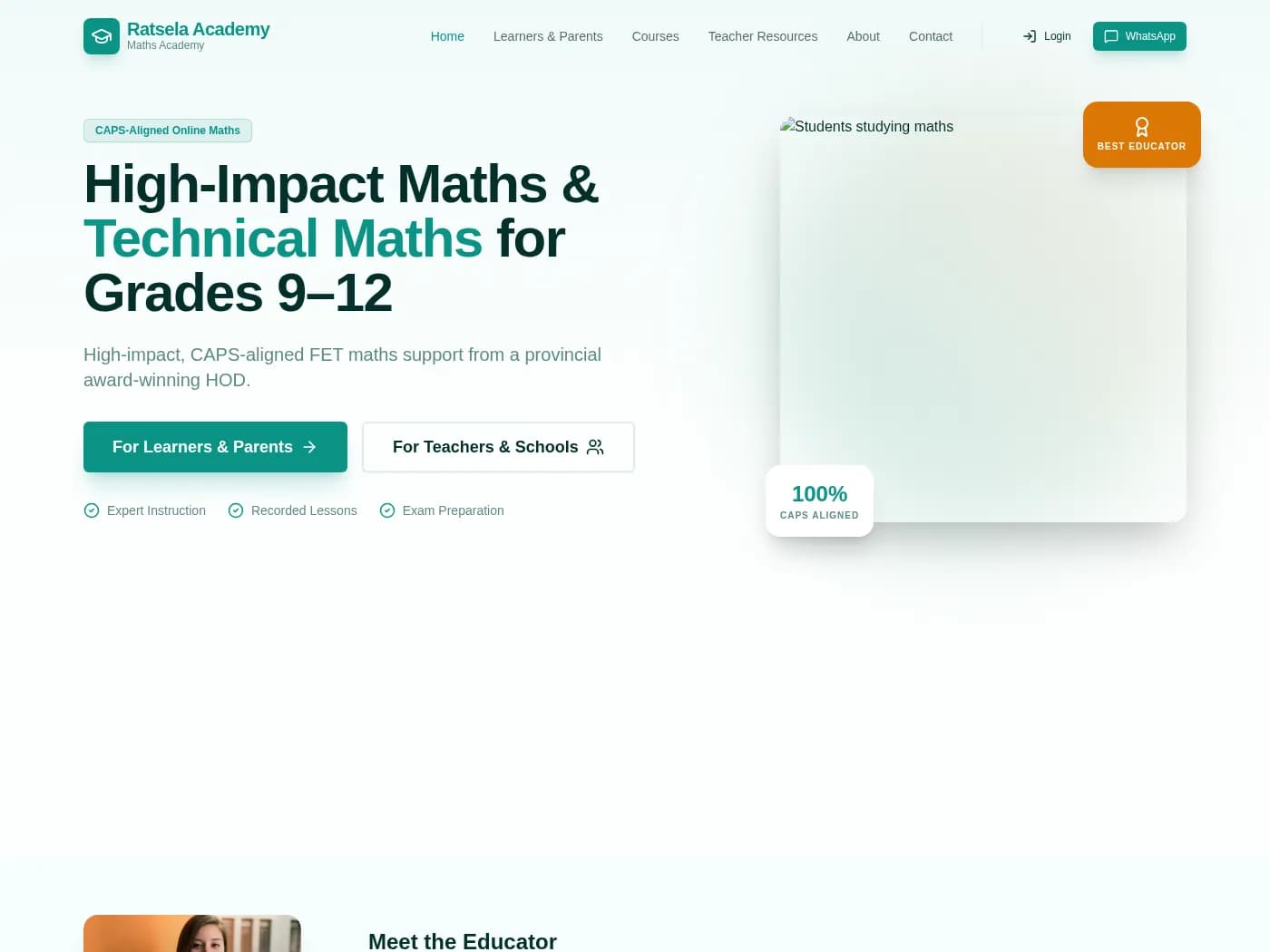 Best Educator Maths Site