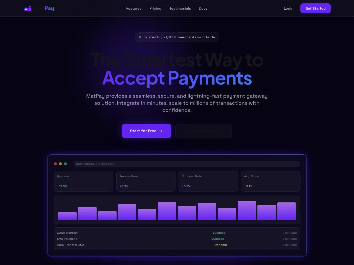 MatPay Web Portal