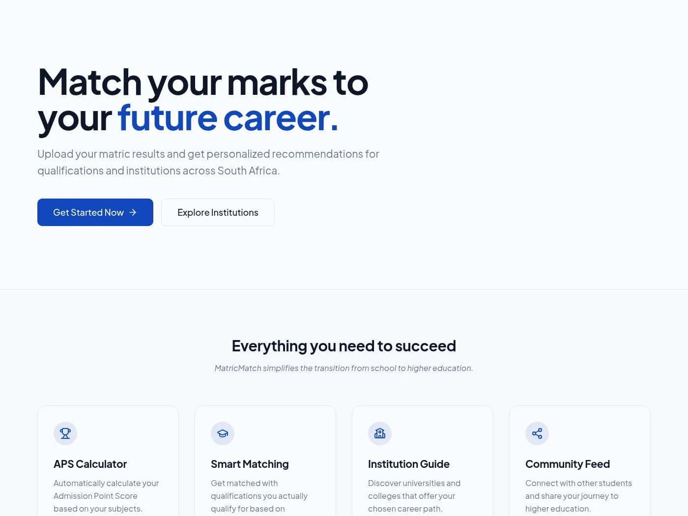 MatricMatch Career Finder