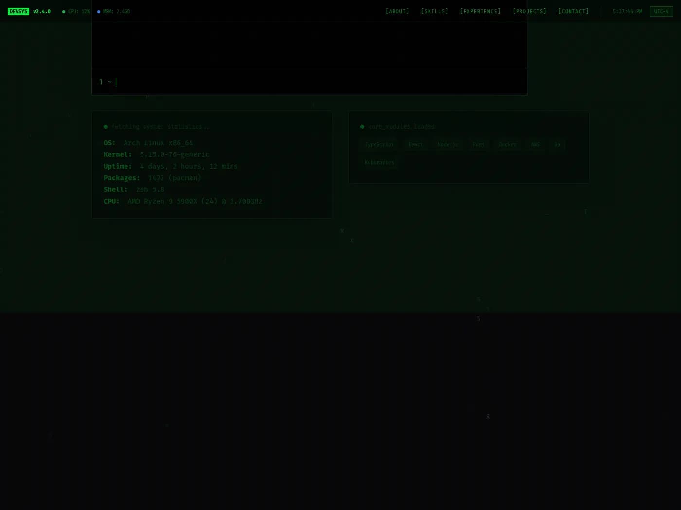 Matrix Dev Portfolio