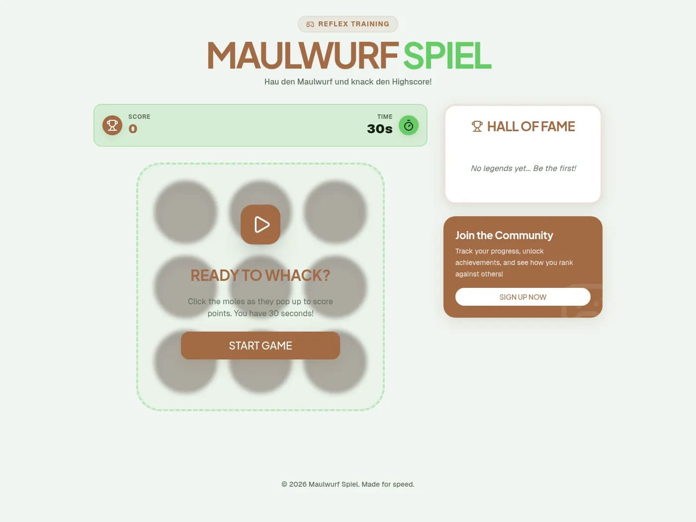 Maulwurf Game