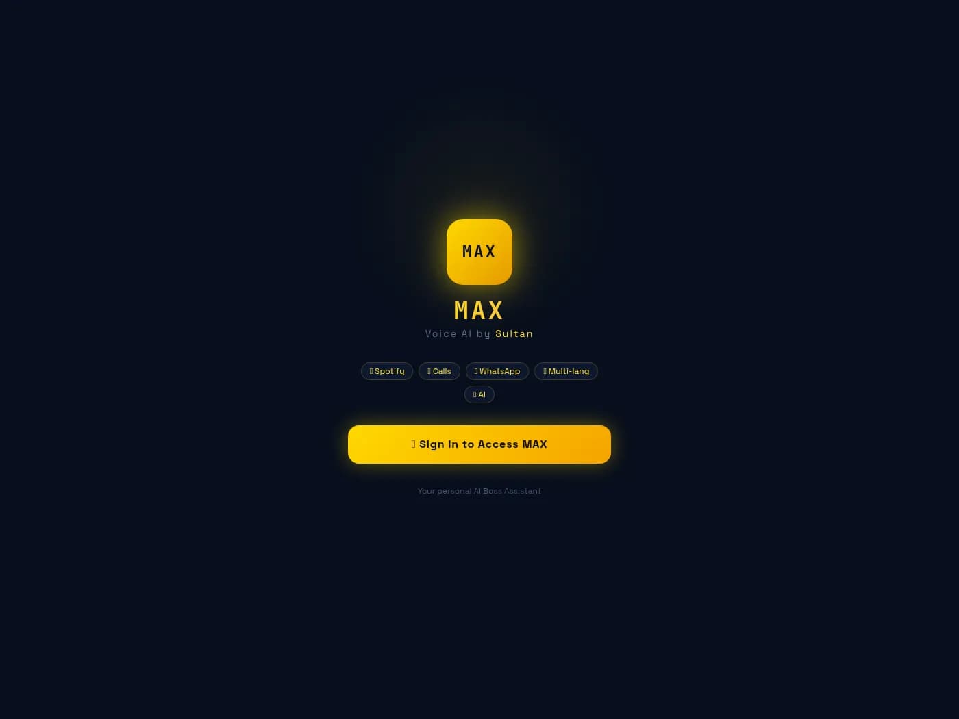 MAX: Voice AI Boss Assistant