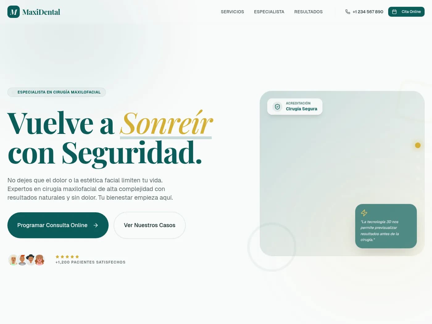 MaxiDental Landing Page