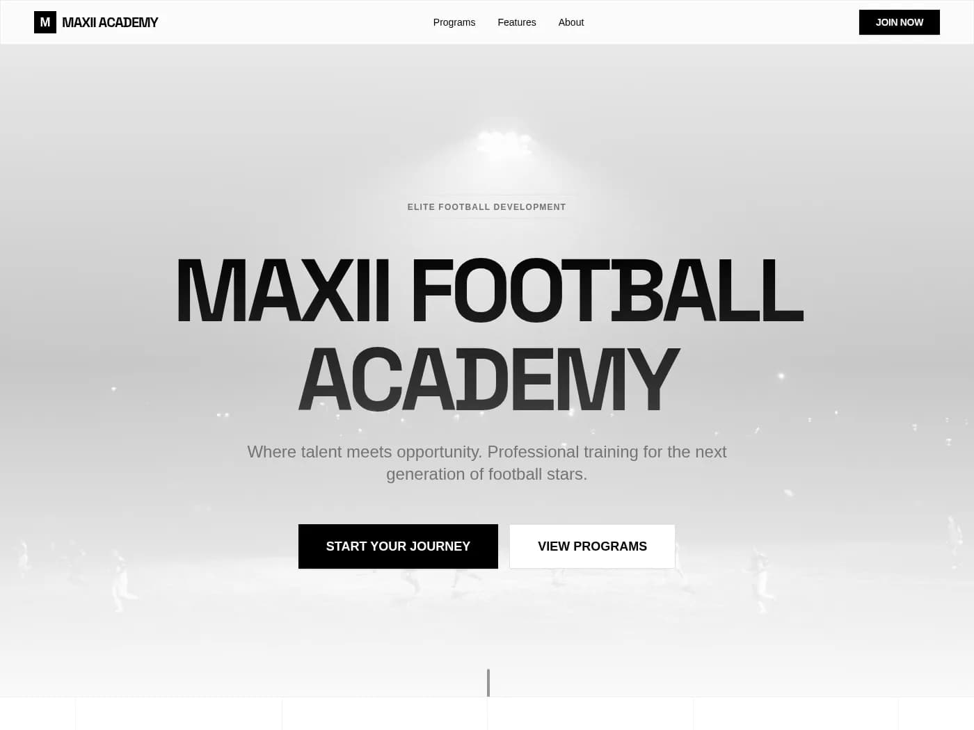 Maxii Academy Landing