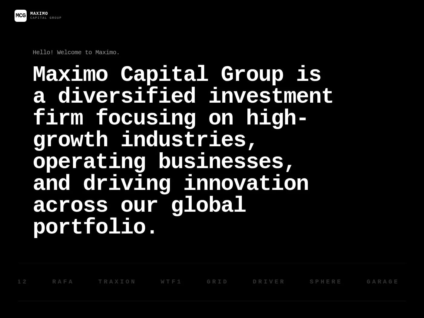Maximo Capital Group Landing