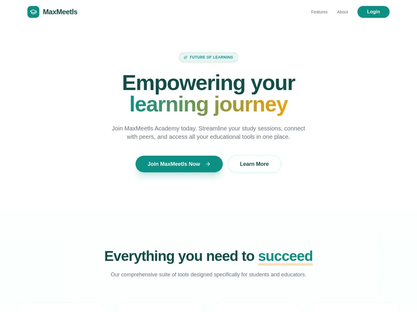 MaxMeetls Academy App