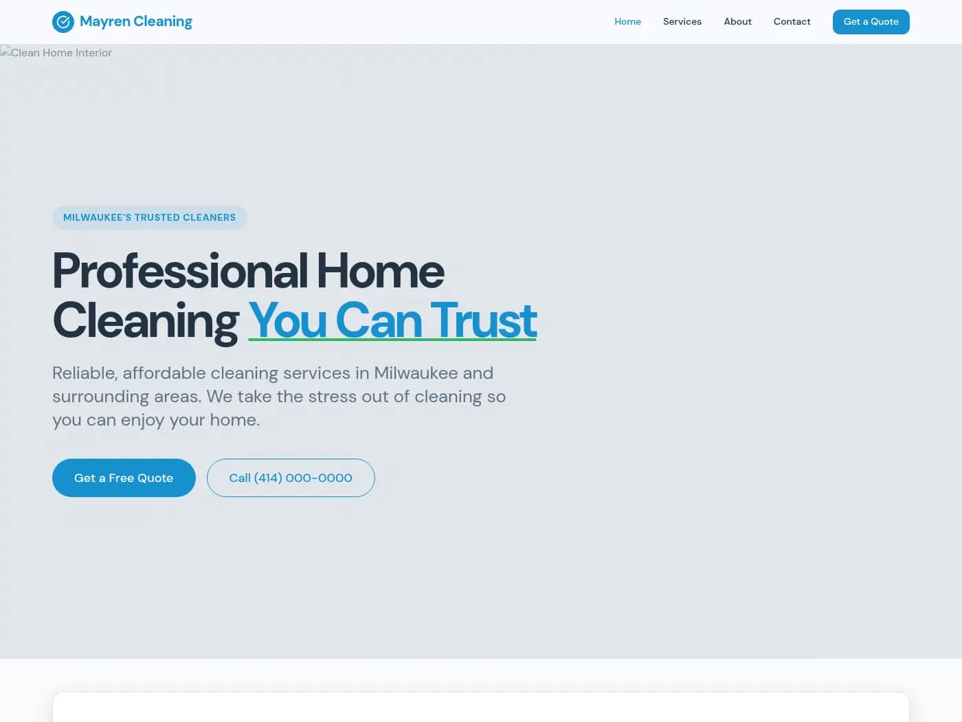 Mayren Cleaning Website