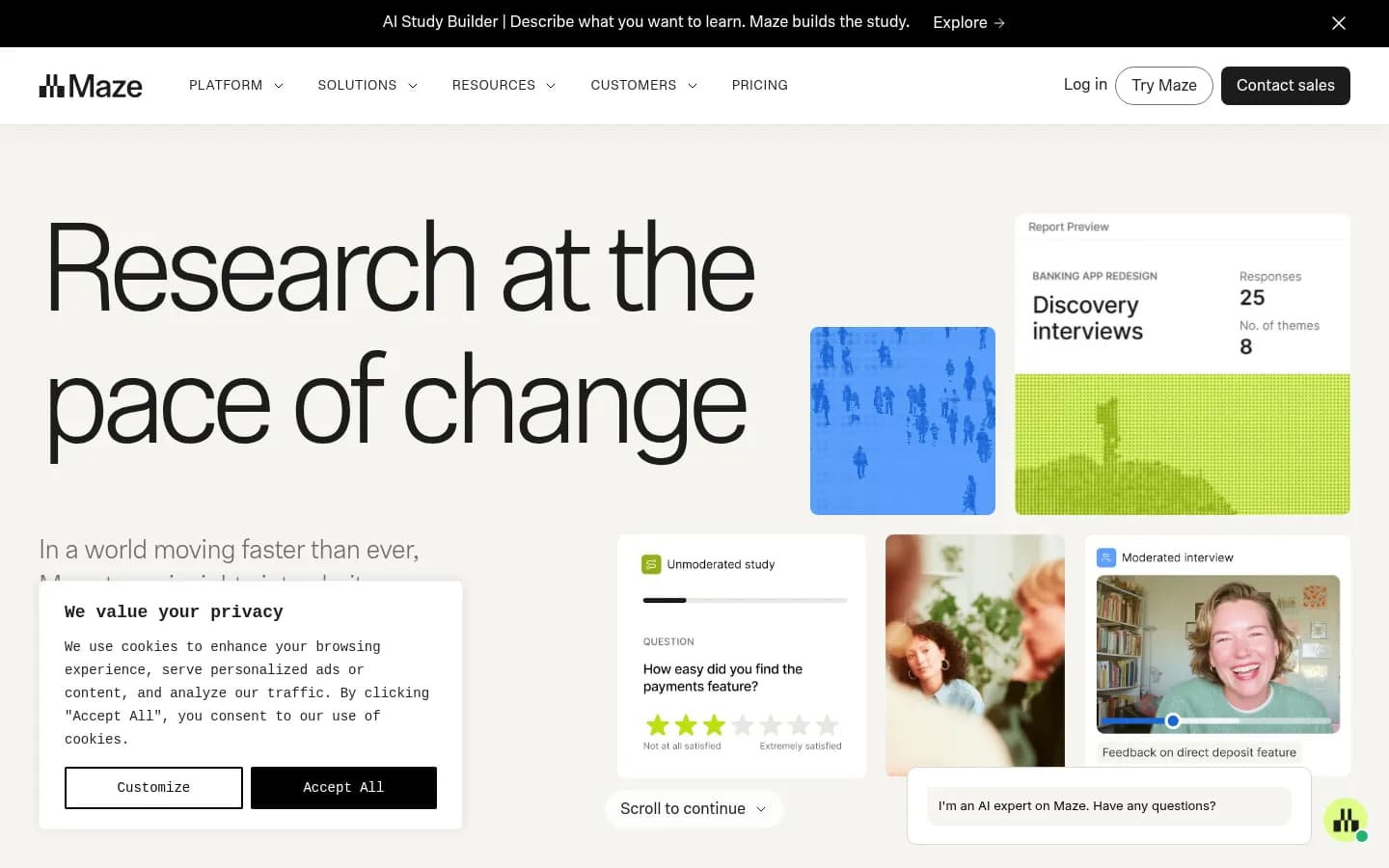 Maze rapid prototype usability testing platform