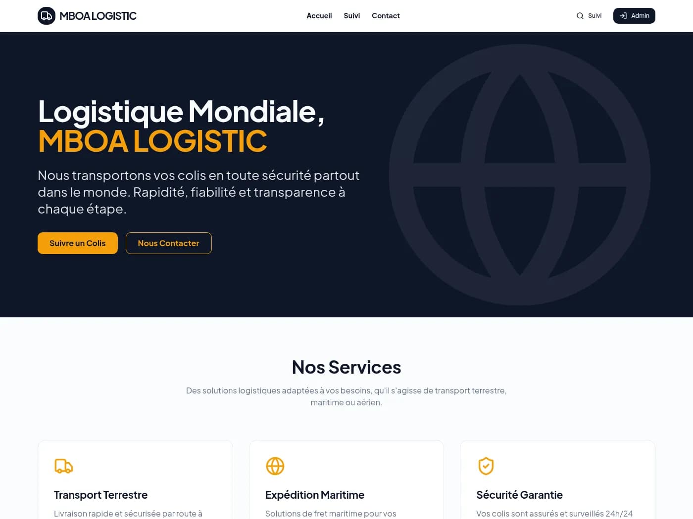 MBOA Logistic Tracker