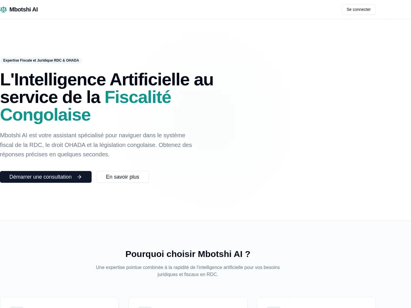 Mbotshi AI Fiscalité
