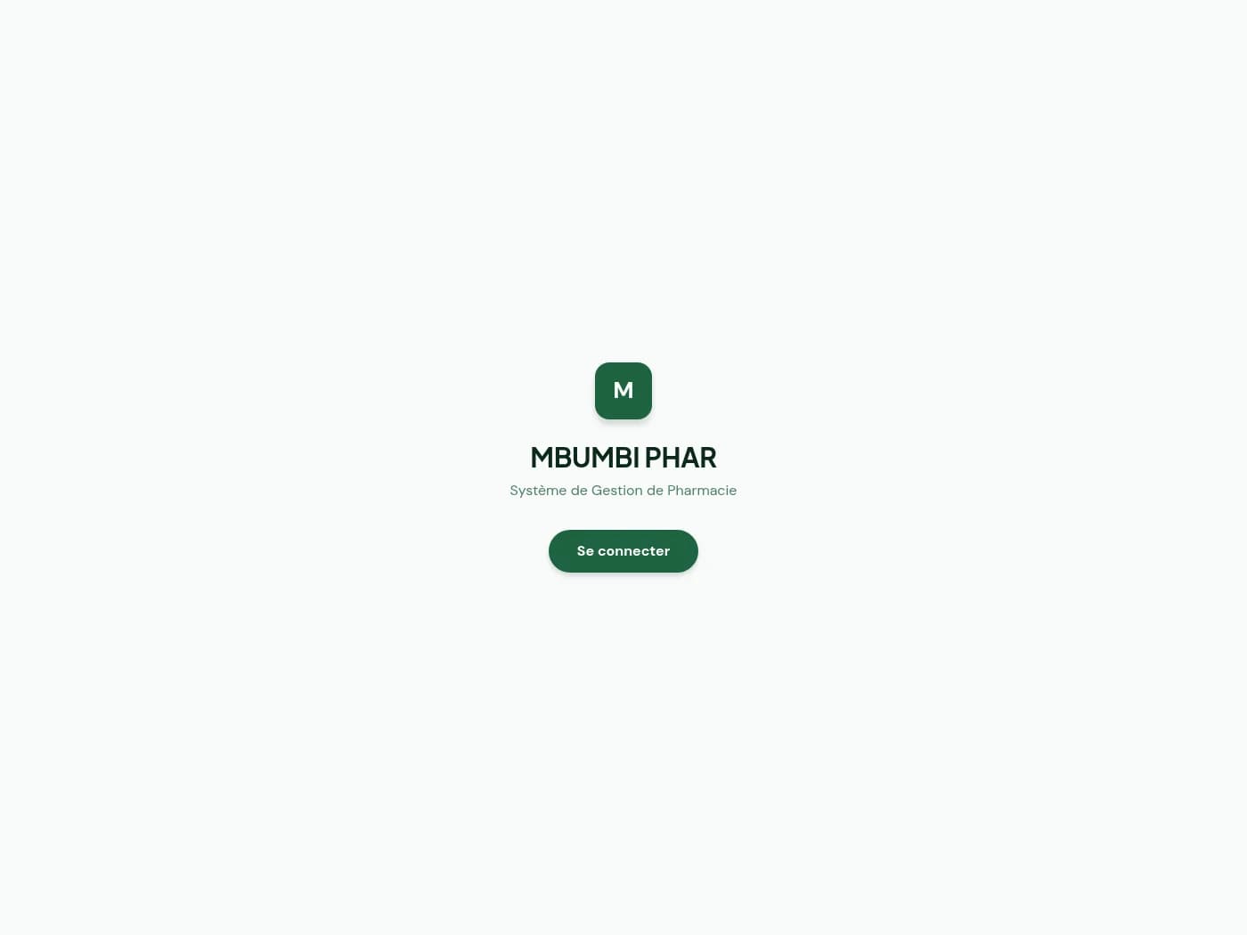 MBUMBI PHAR Pharmacy Manager