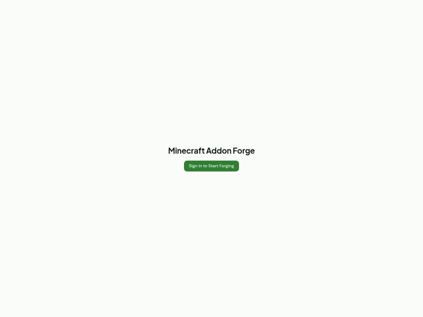 Minecraft Addon Forge