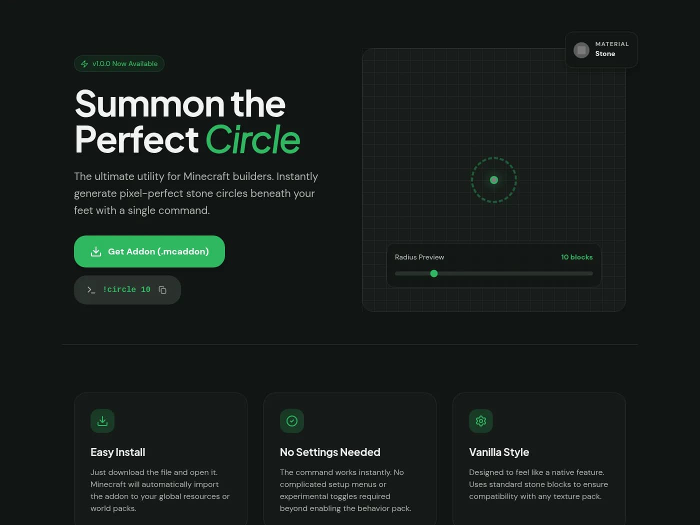 Circle Summoner MCAddon