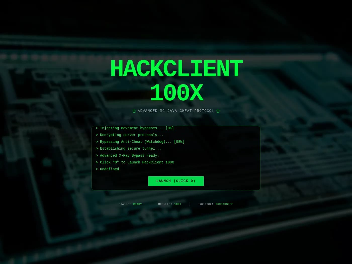 HackClient 100X for MC Java