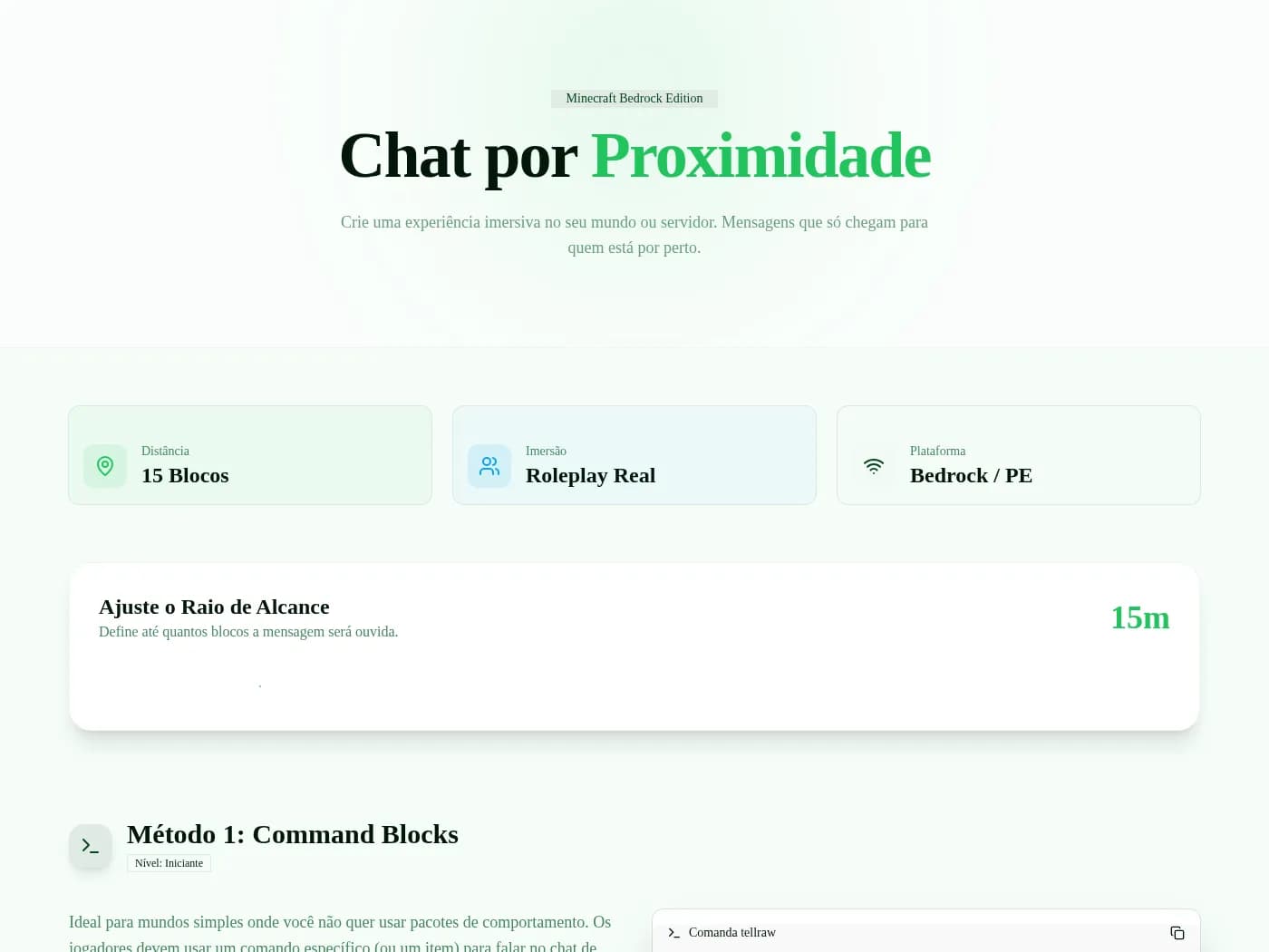 Proximity Chat MC Bedrock