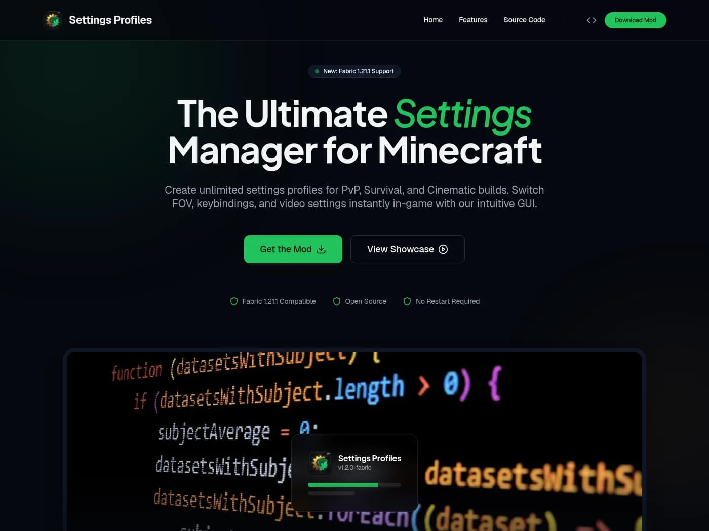 Minecraft Settings Profiles