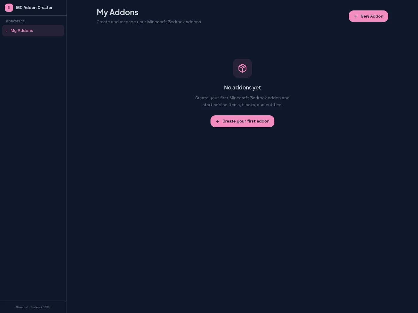 MC Addon Creator