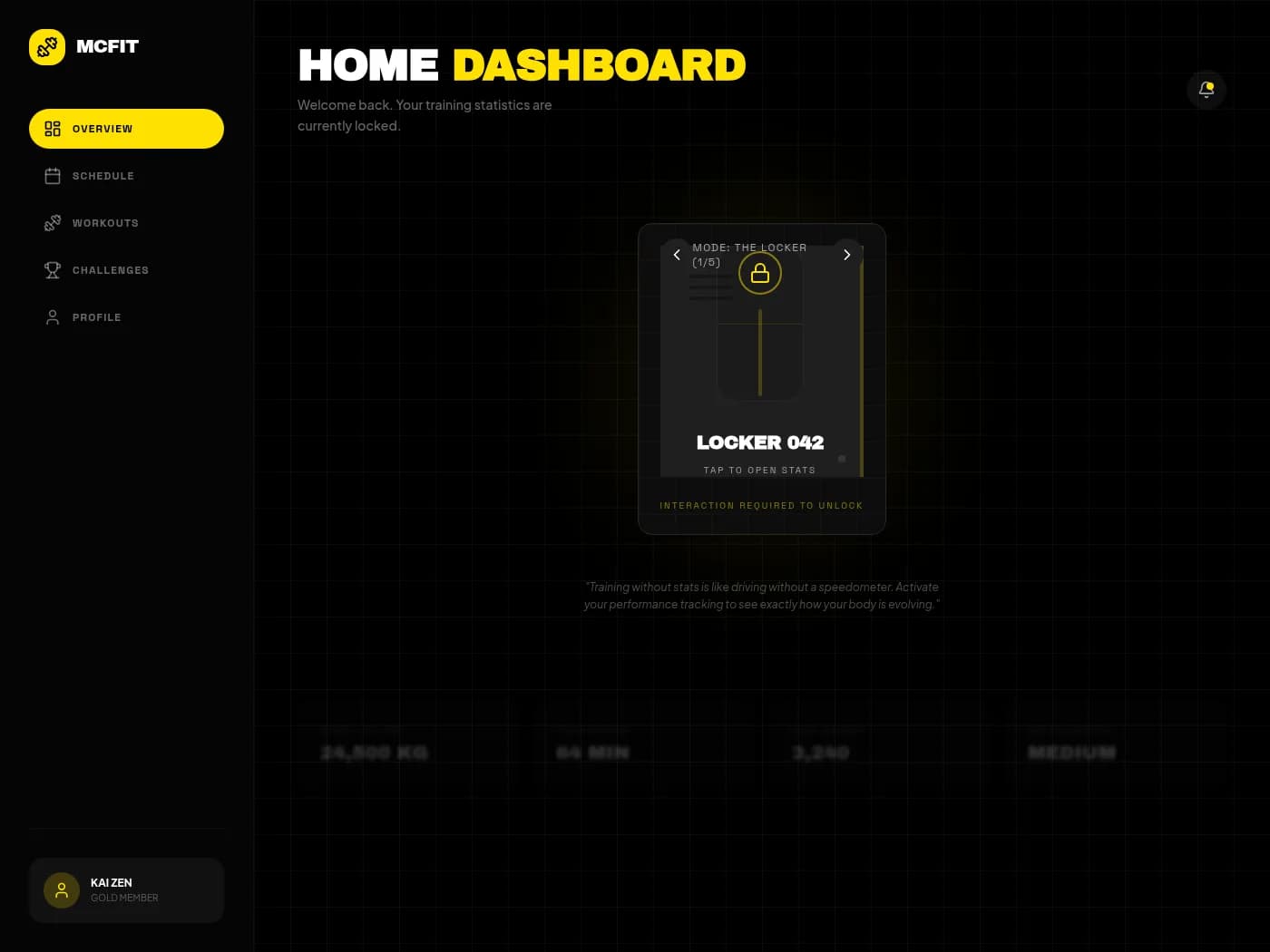 McFIT Feature Unlock Card