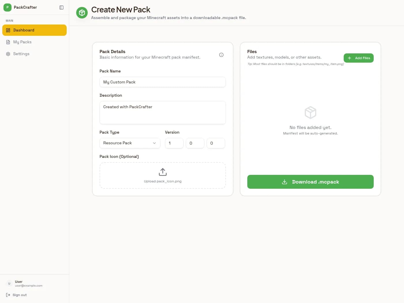 MCPack Downloader