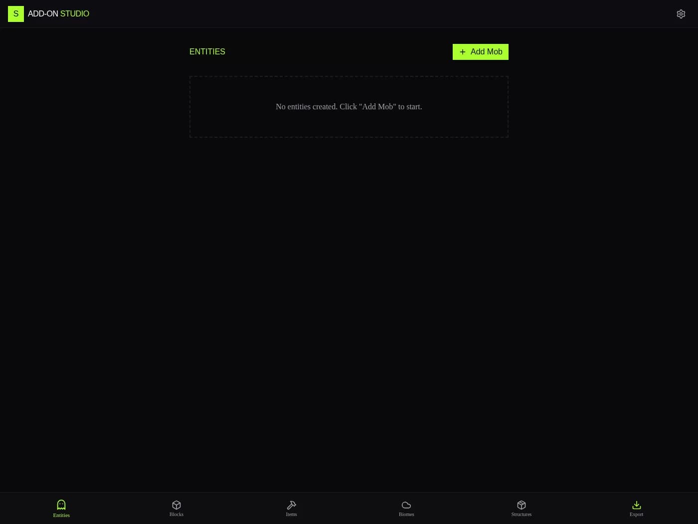 MCPE Add-on Studio