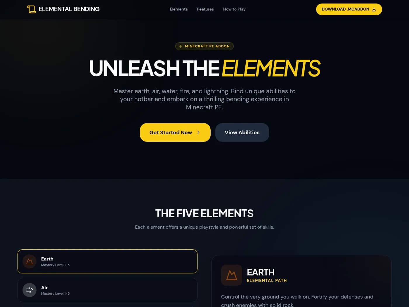 Elemental Bending Addon