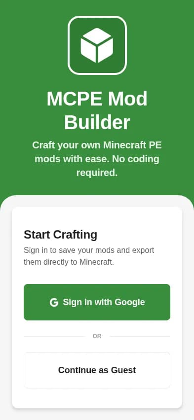 Minecraft PE Mod Builder