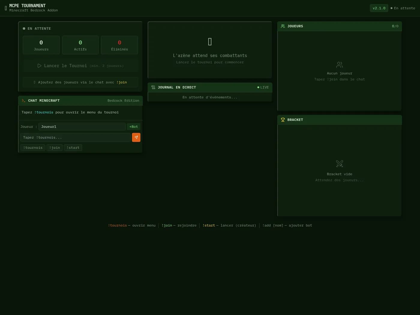 MCPE Tournament System