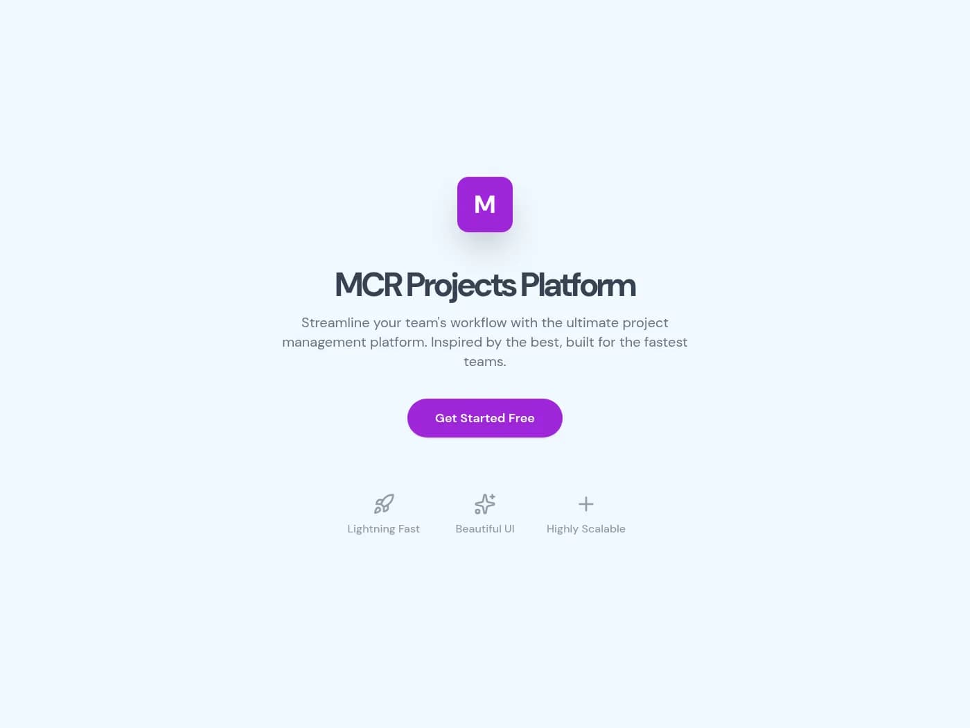 MCR Projects Platform
