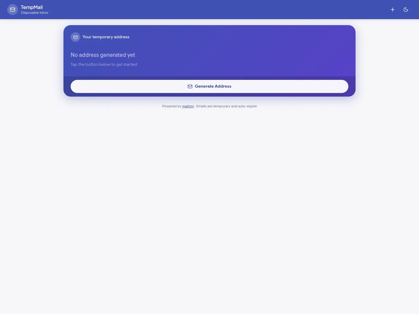 MD3 Temp Mail Site