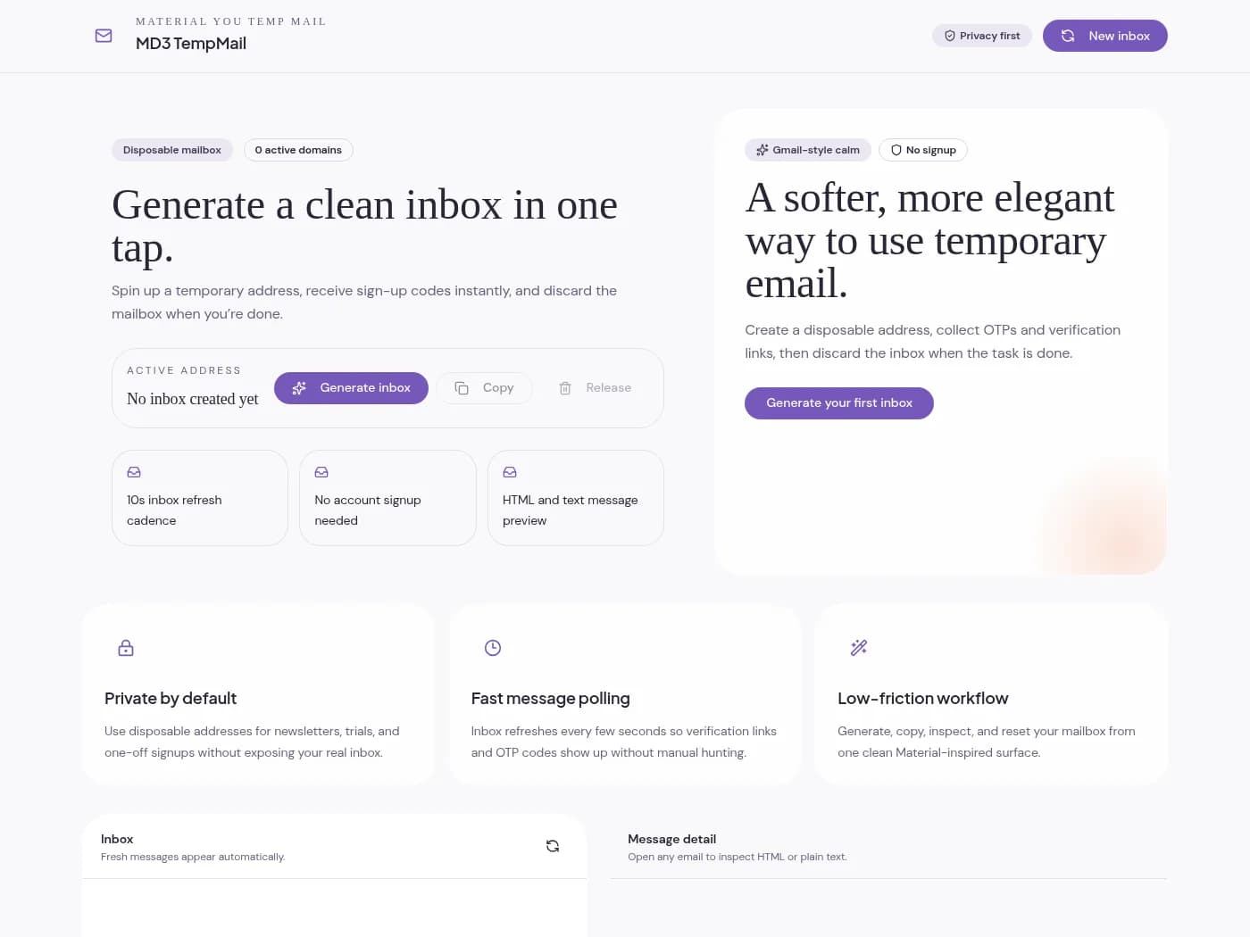 MD3 TempMail Site