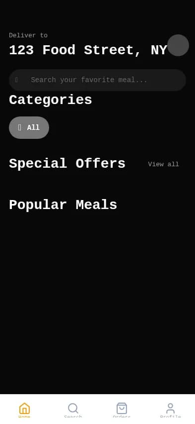 EasyMeal Ordering App