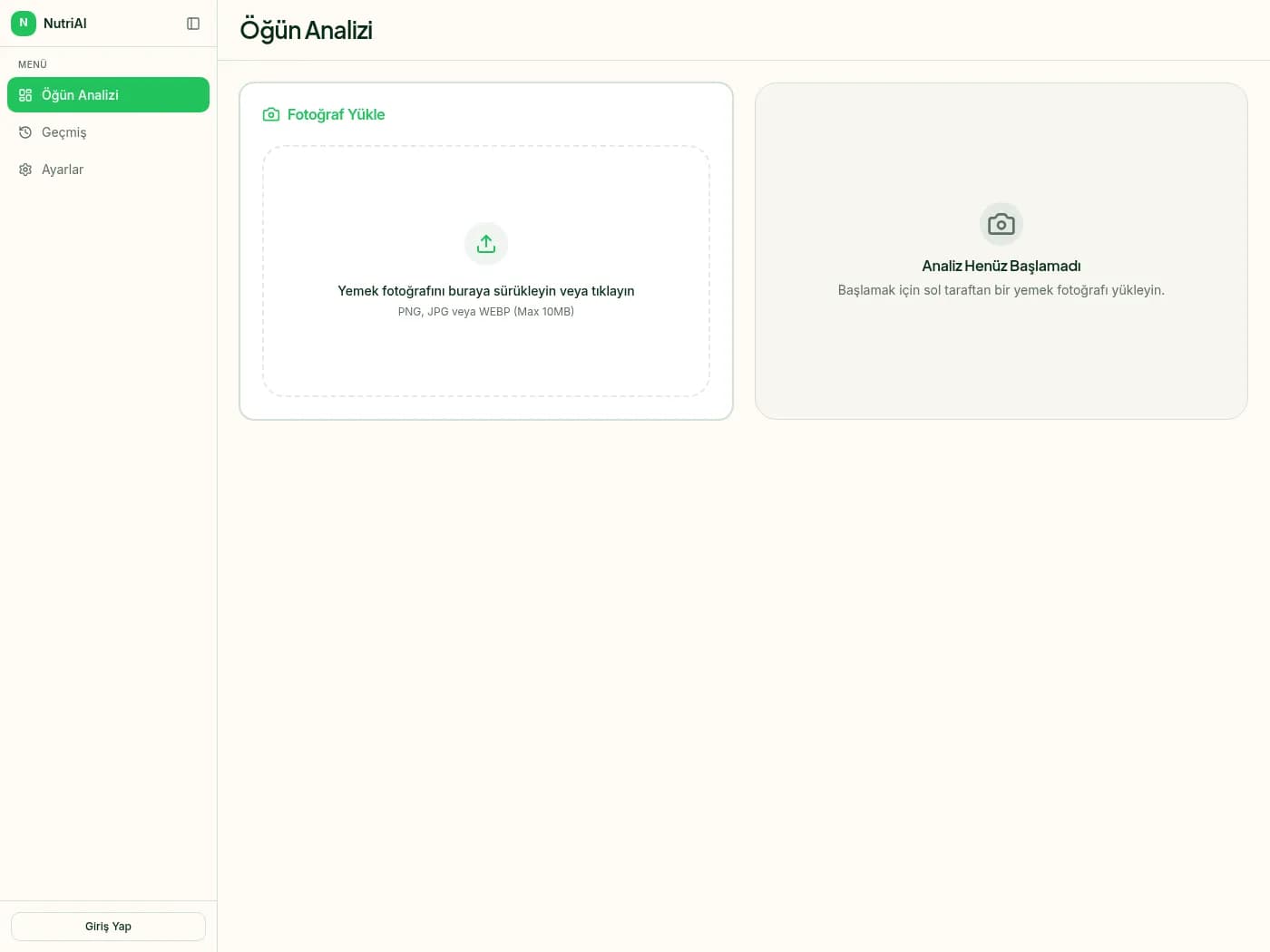 NutriAI Analyzer