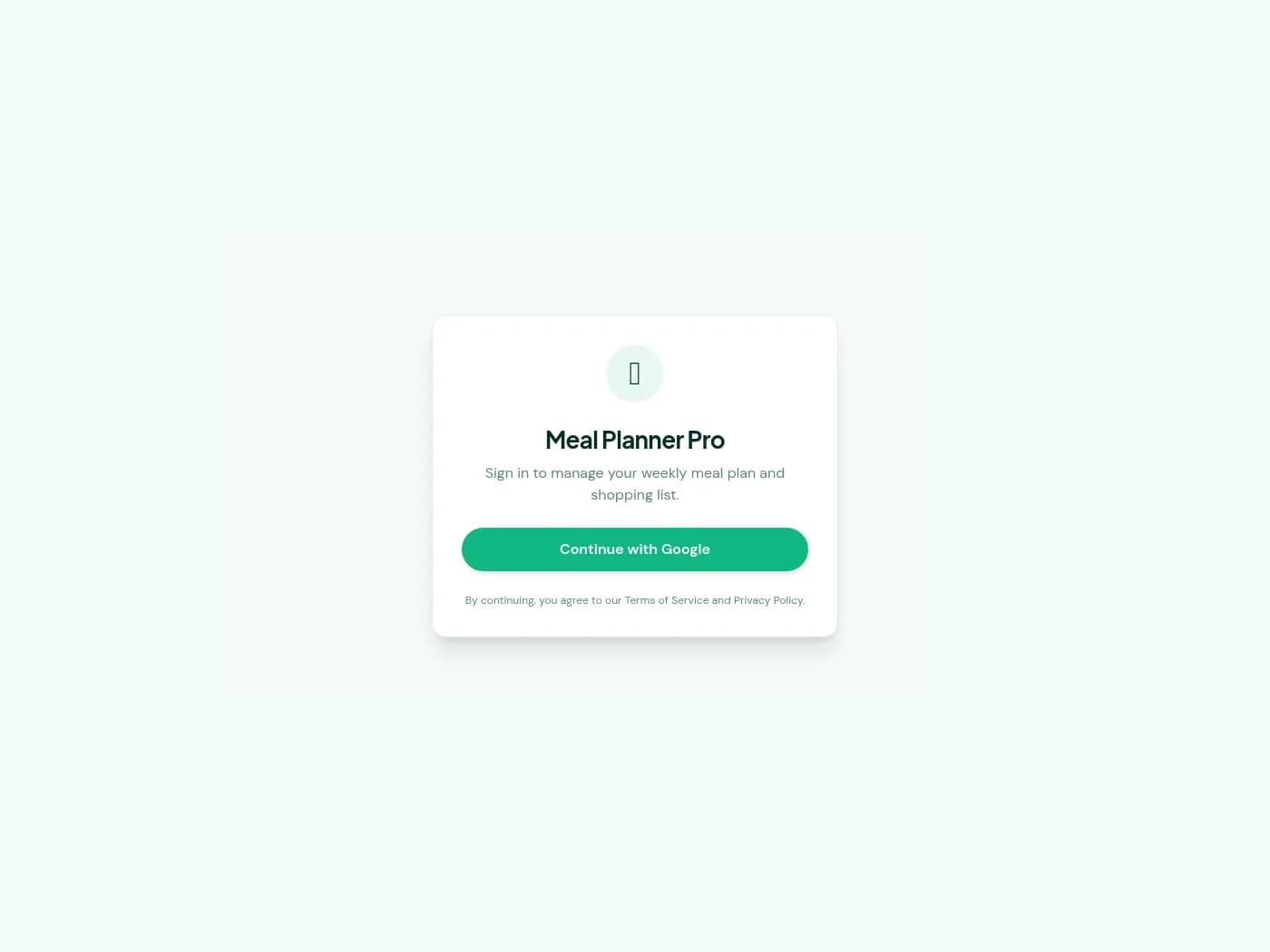 Meal Planner Pro