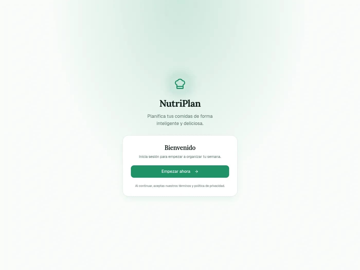 Meal Planner Web App