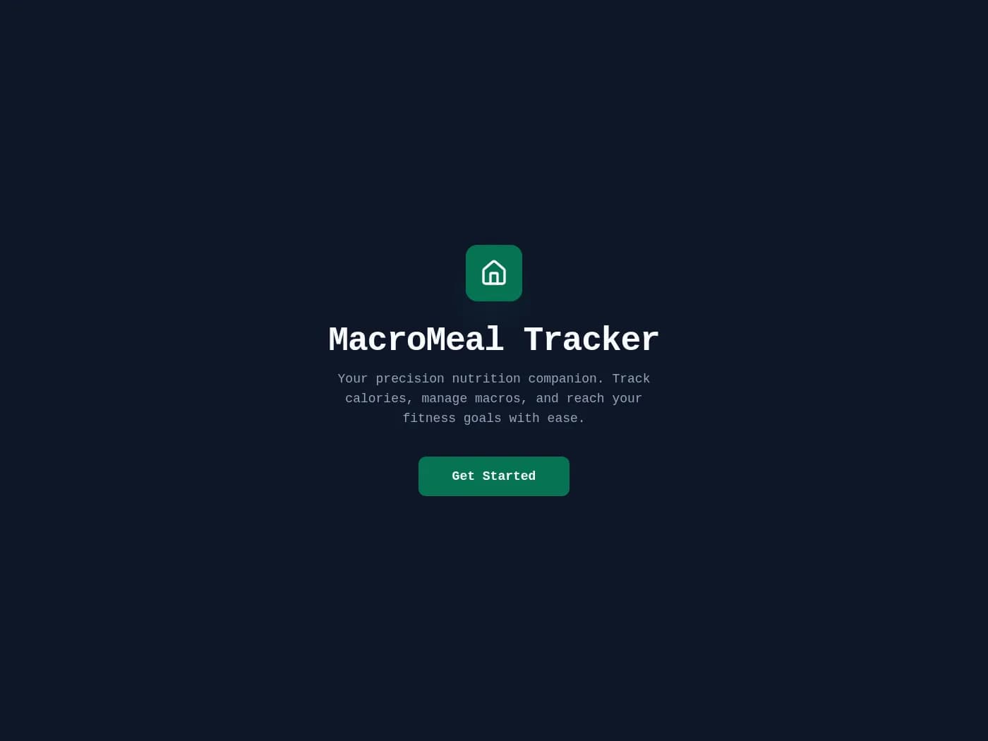MacroMeal Tracker