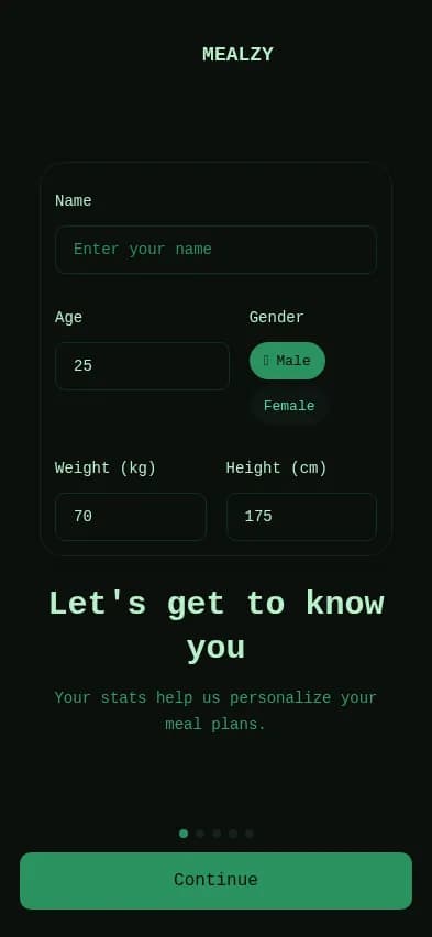 Mealzy AI Meal Planner